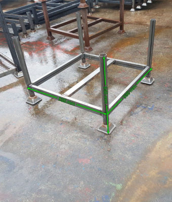 Heavy Duty Stackable Steel Stillage, 947mm wide, 947mm long, 650mm high ...