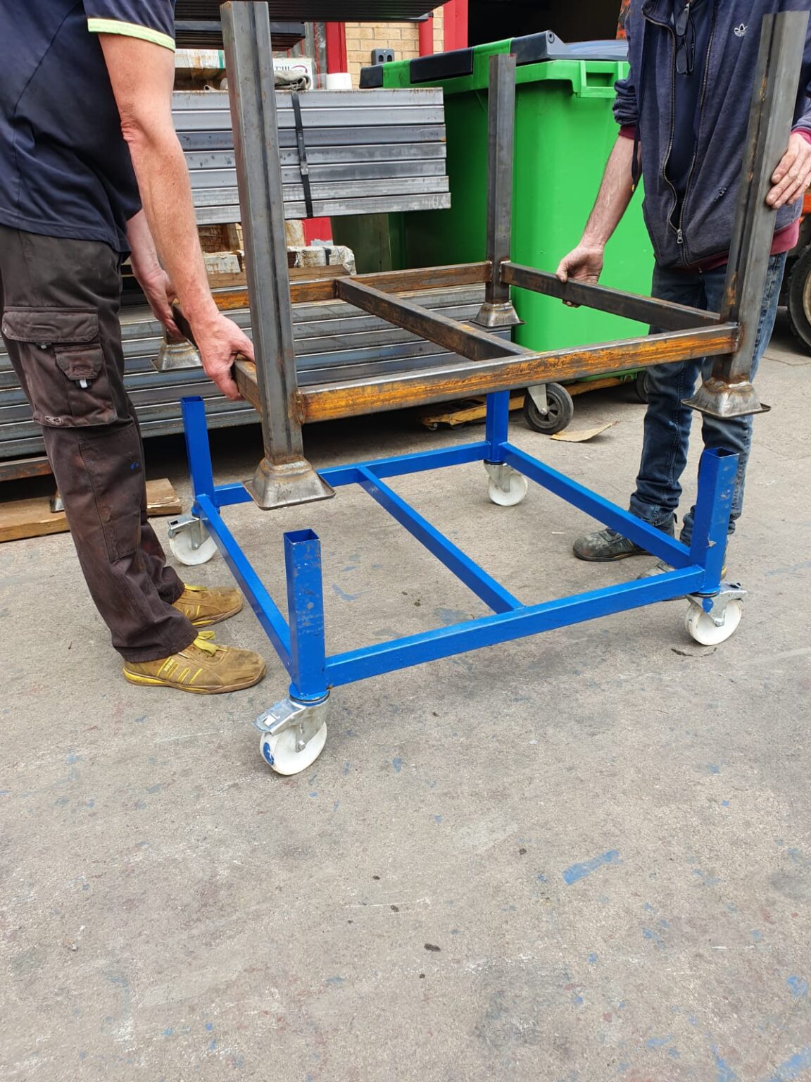 Metal Stillage Trolley Dolly on Castors to fit our standard sized ...