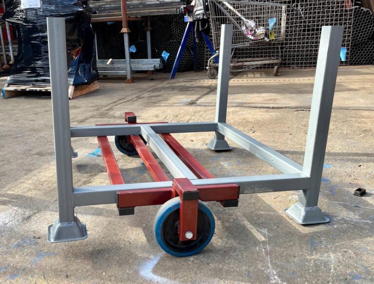 Steel Stillage Trolley Cart - Quickfit Metal Pallets and Stillages