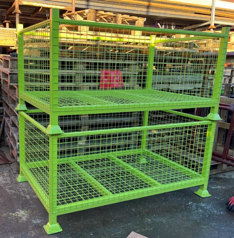 HD 1.7M x 1080mm x 853(h) Stackable Steel Cage - Quickfit Metal Pallets ...