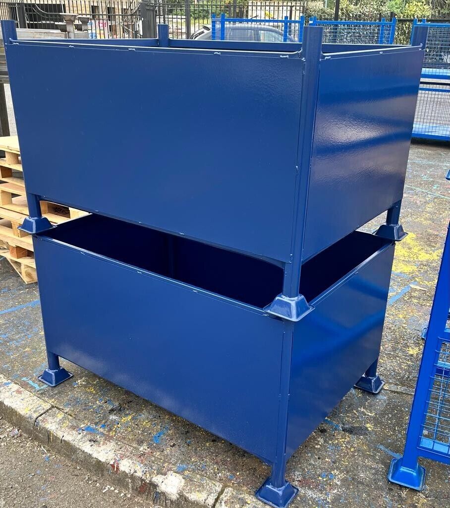 STOCK CLEARANCE (deal for 3) 1M x 1M x 650 Steel Box Stillage ...